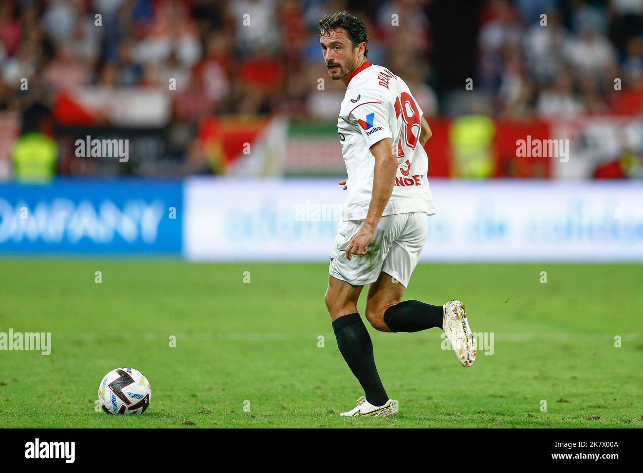 Thomas Delaney of Sevilla FC during the La Liga match between Sevilla ...
