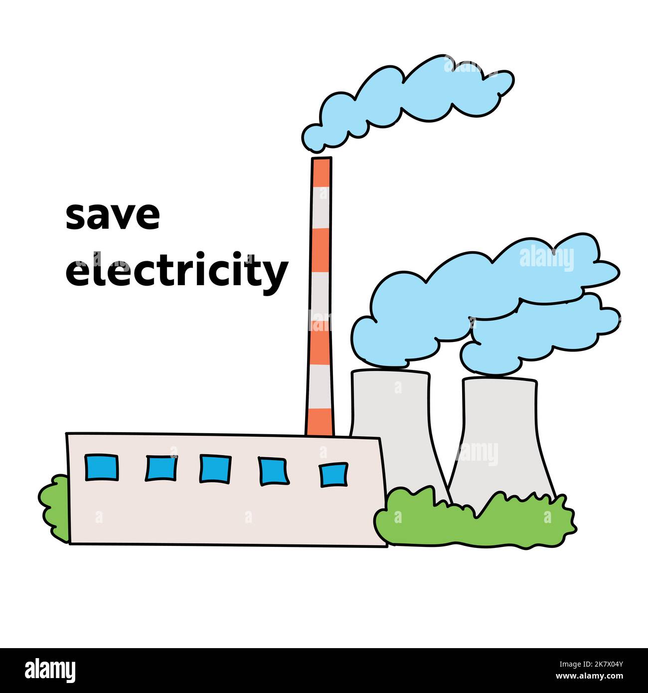 Heat electric plant in Stock Vector Images - Alamy