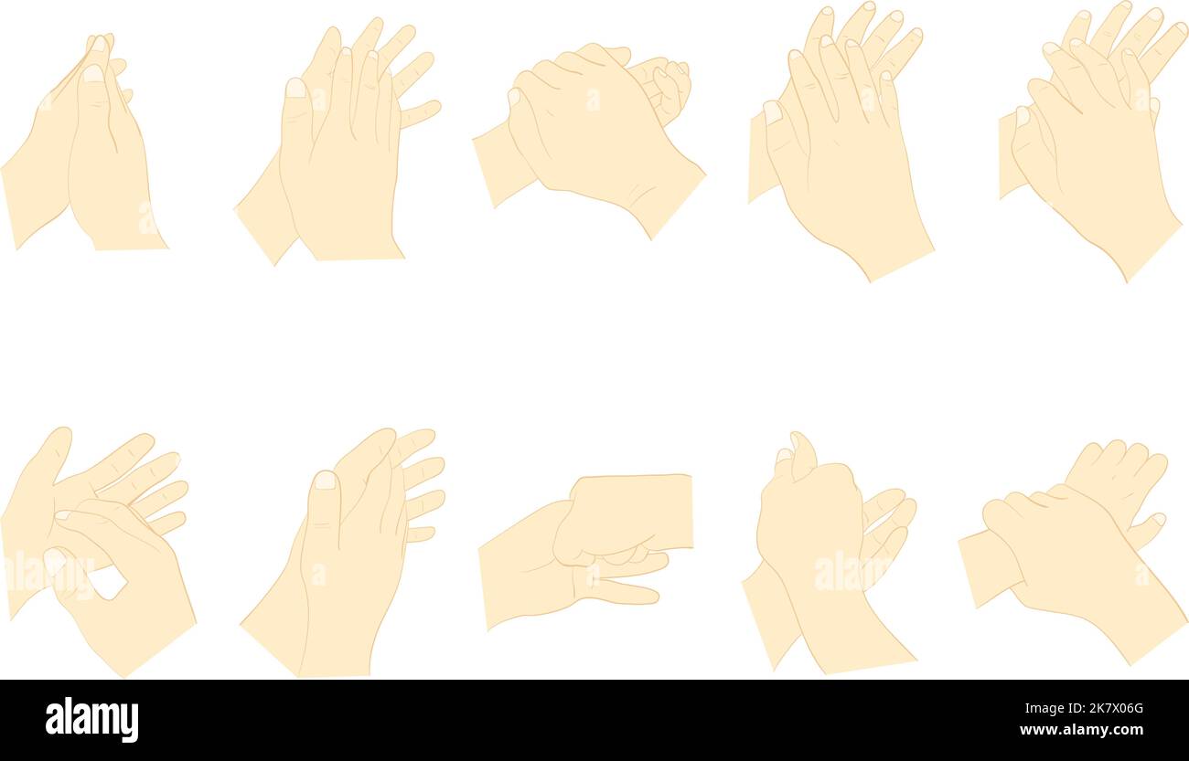 How to wash your hands correctly Stock Vector Image & Art - Alamy
