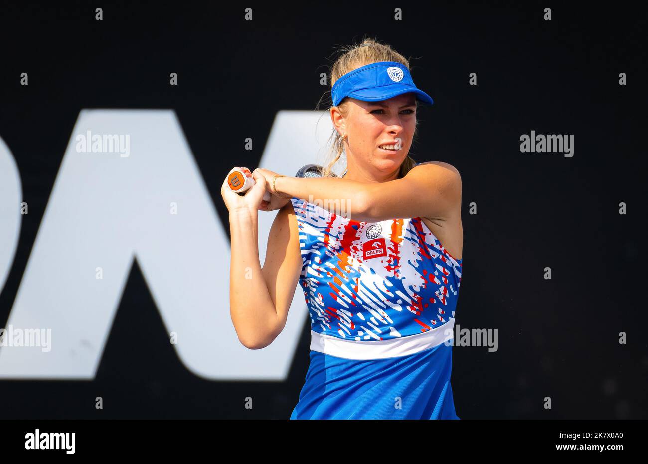 Magdalena Frech of Poland during the final qualifications round of the ...