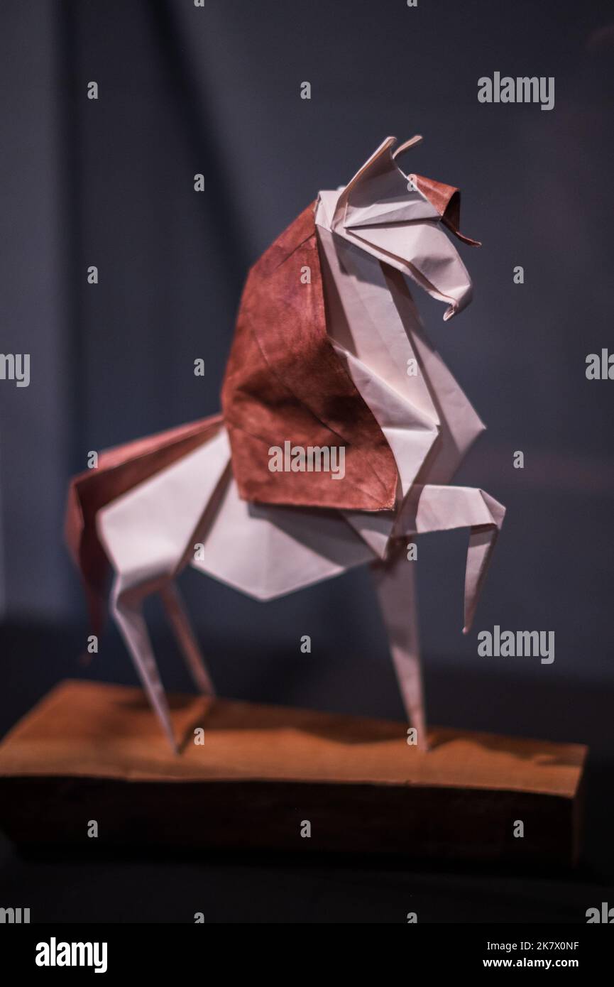 Beth Johnson origami artist exhibition at Emoz museum of the art of ...