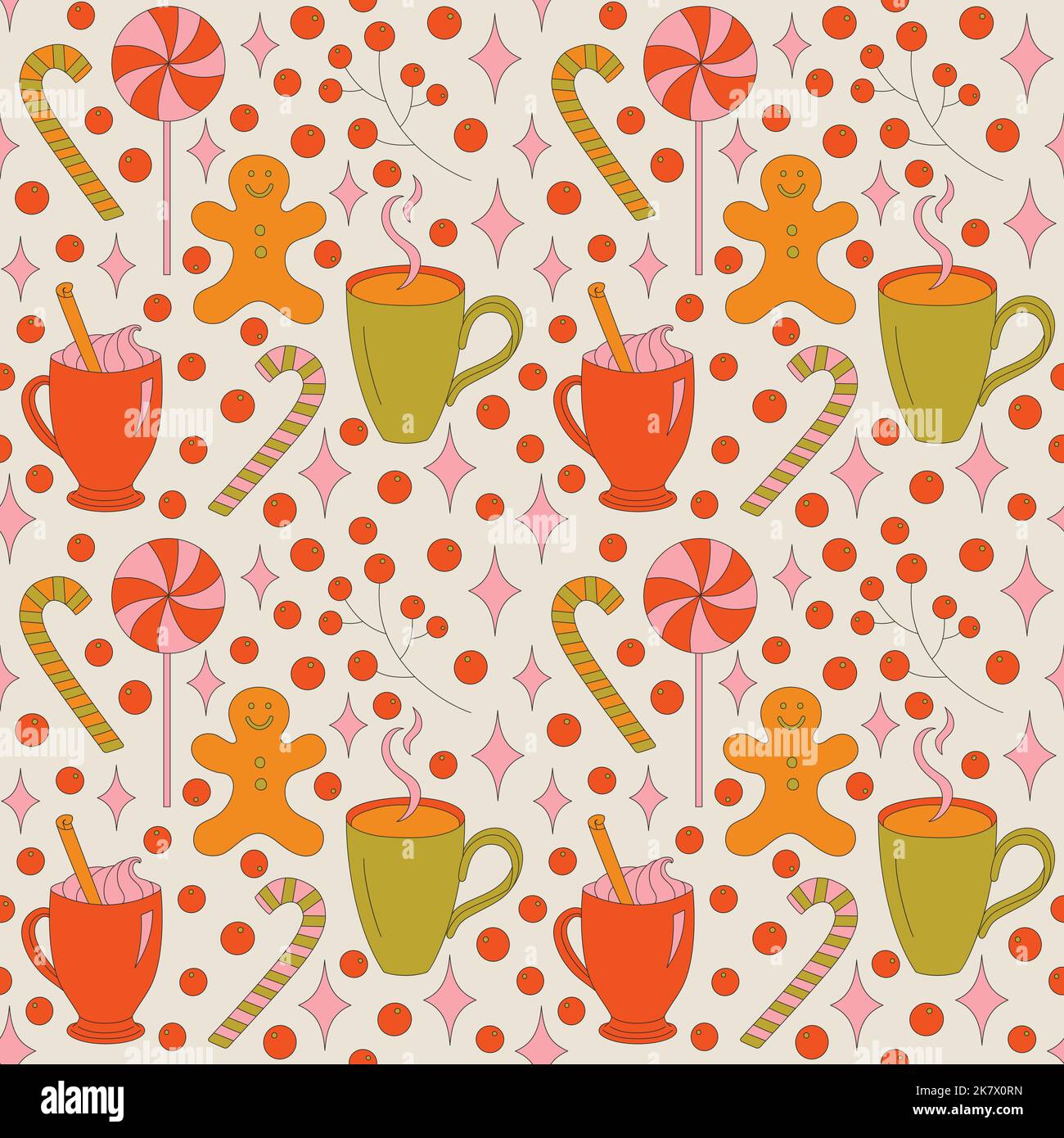 1970s christmas design Stock Vector Images - Alamy