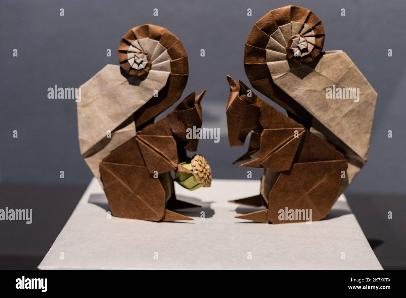 Beth Johnson origami artist exhibition at Emoz museum of the art of ...