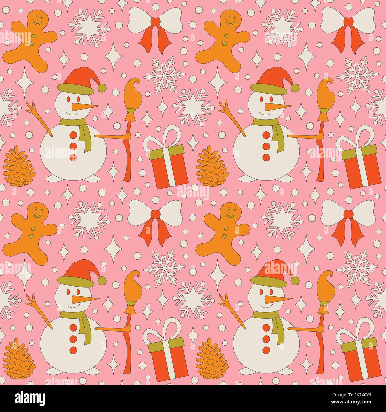 70s Christmas Background