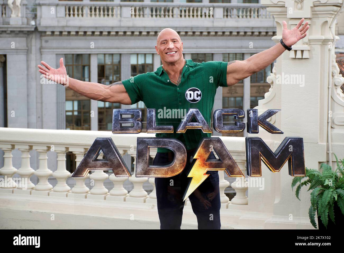 Madrid, Spain. 19th Oct, 2022. Actor Dwayne Johnson poses during the ...
