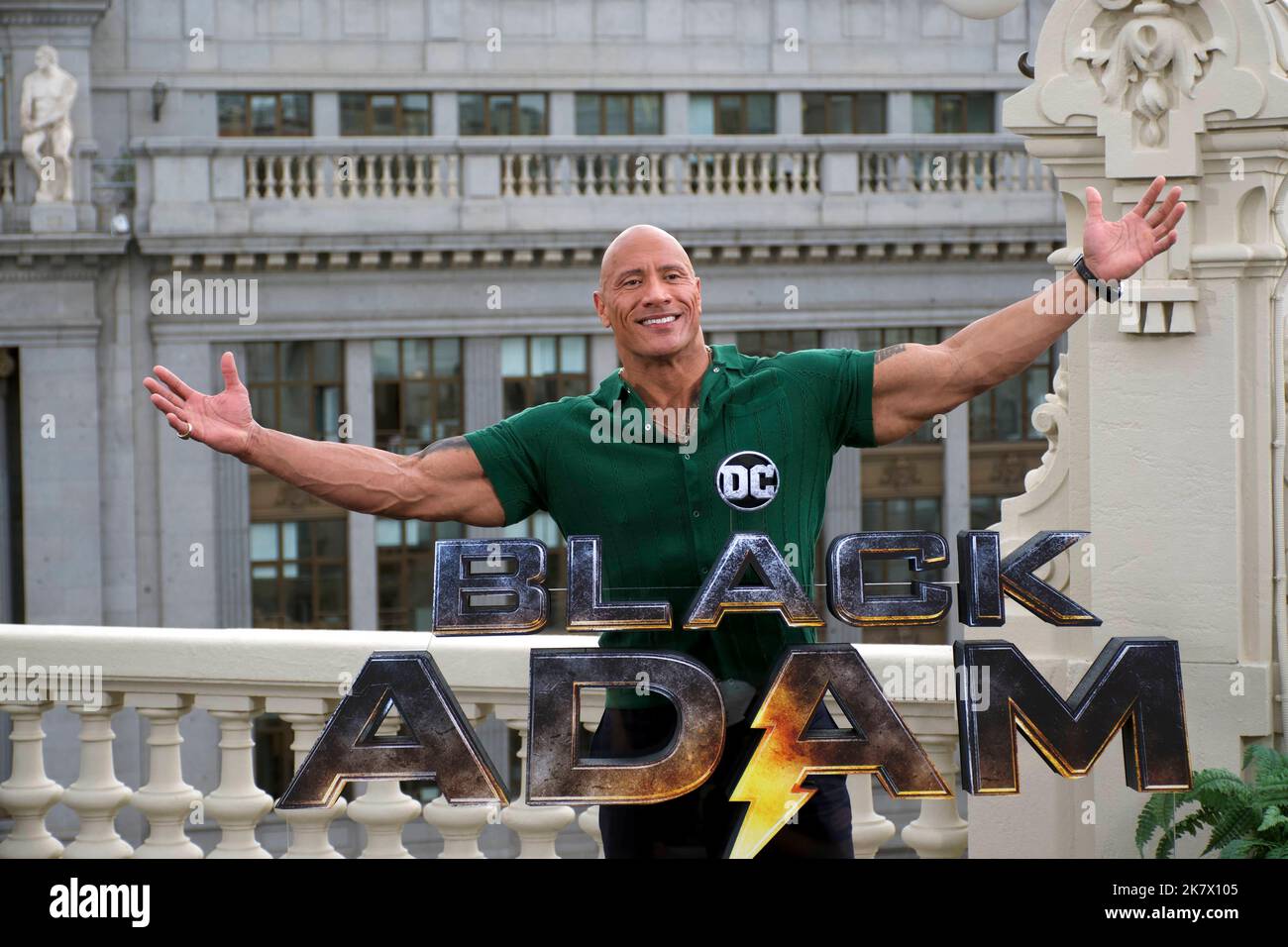 Madrid, Spain. 19th Oct, 2022. Actor Dwayne Johnson poses during the ...