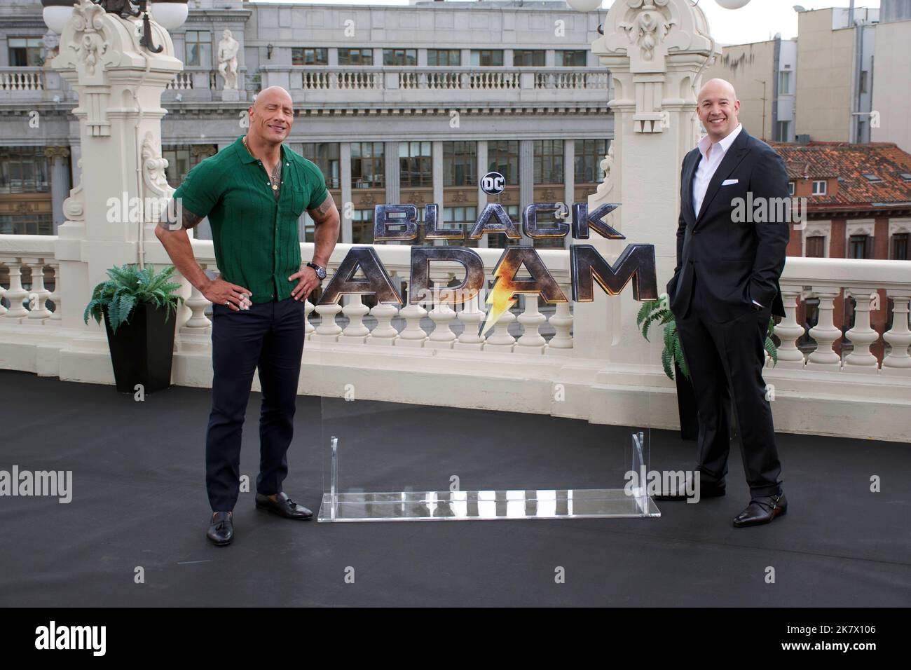 Madrid, Spain. 19th Oct, 2022. Actor Dwayne Johnson poses during the ...