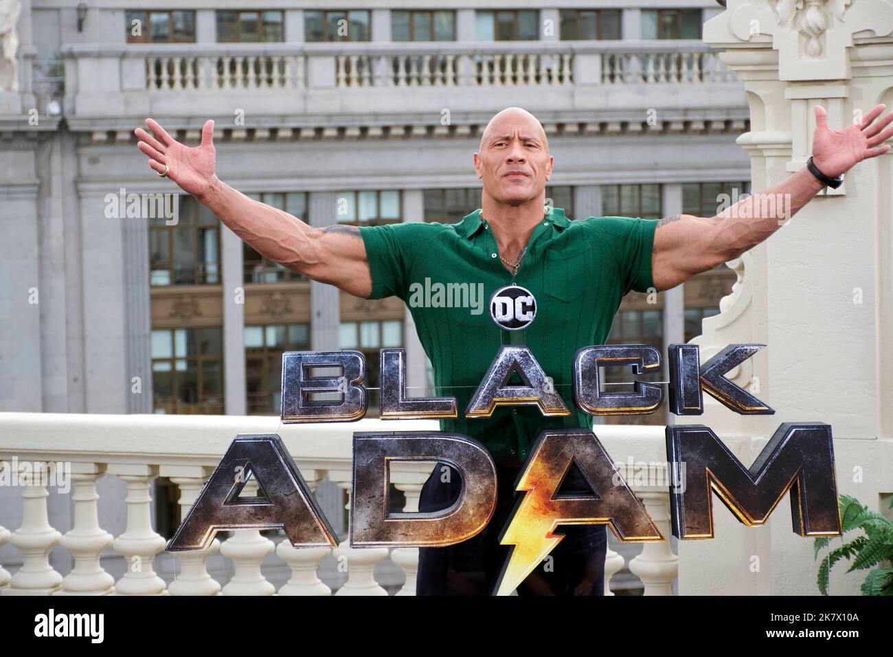 Madrid, Spain. 19th Oct, 2022. Actor Dwayne Johnson poses during the ...