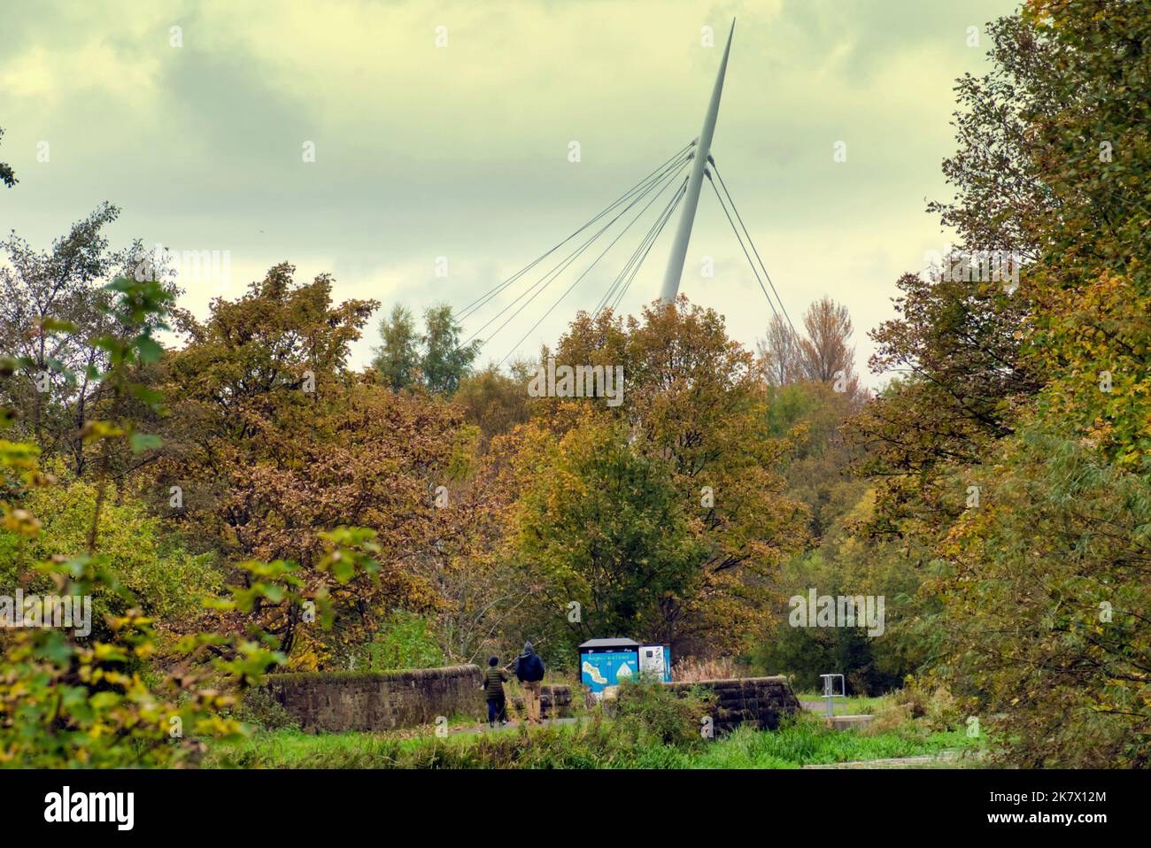 Glasgow, Scotland, UK 19th October, 2022 New bridge linking Edinburgh ...