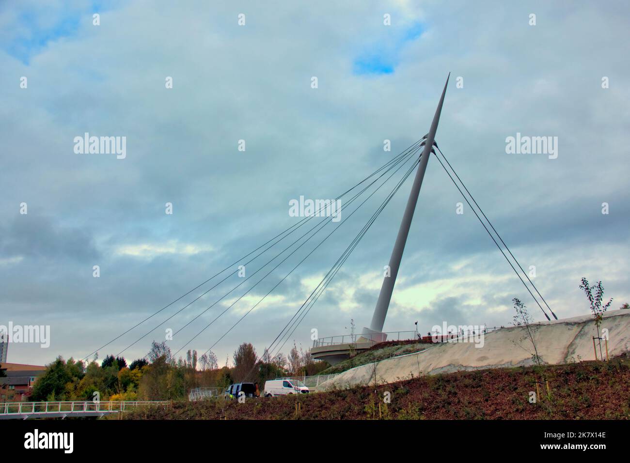 Glasgow, Scotland, UK 19th October, 2022 New bridge linking Edinburgh ...