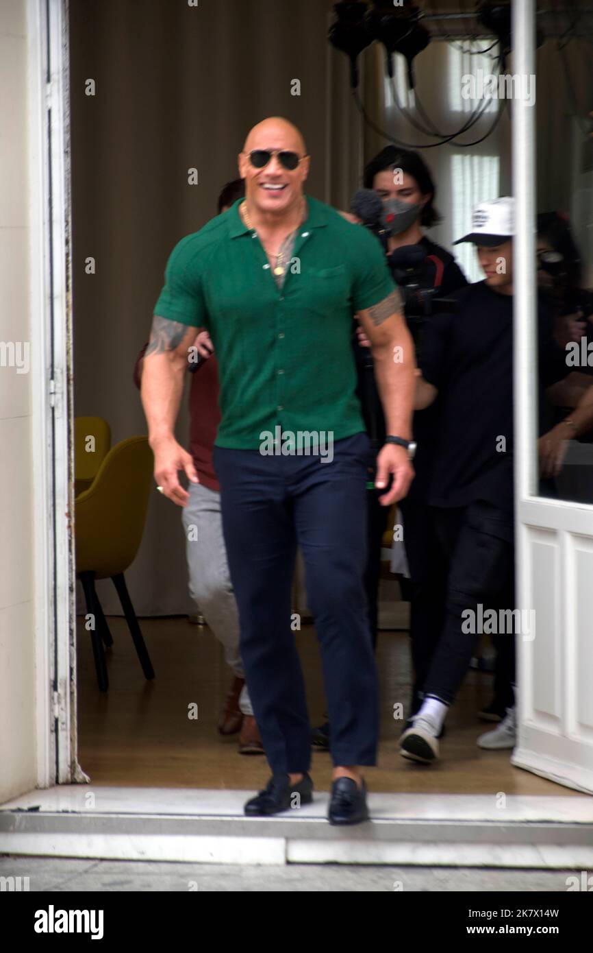 Madrid, Spain. 19th Oct, 2022. Actor Dwayne Johnson poses during the ...