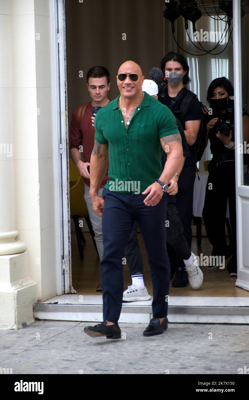 Madrid, Spain. 19th Oct, 2022. Actor Dwayne Johnson poses during the ...