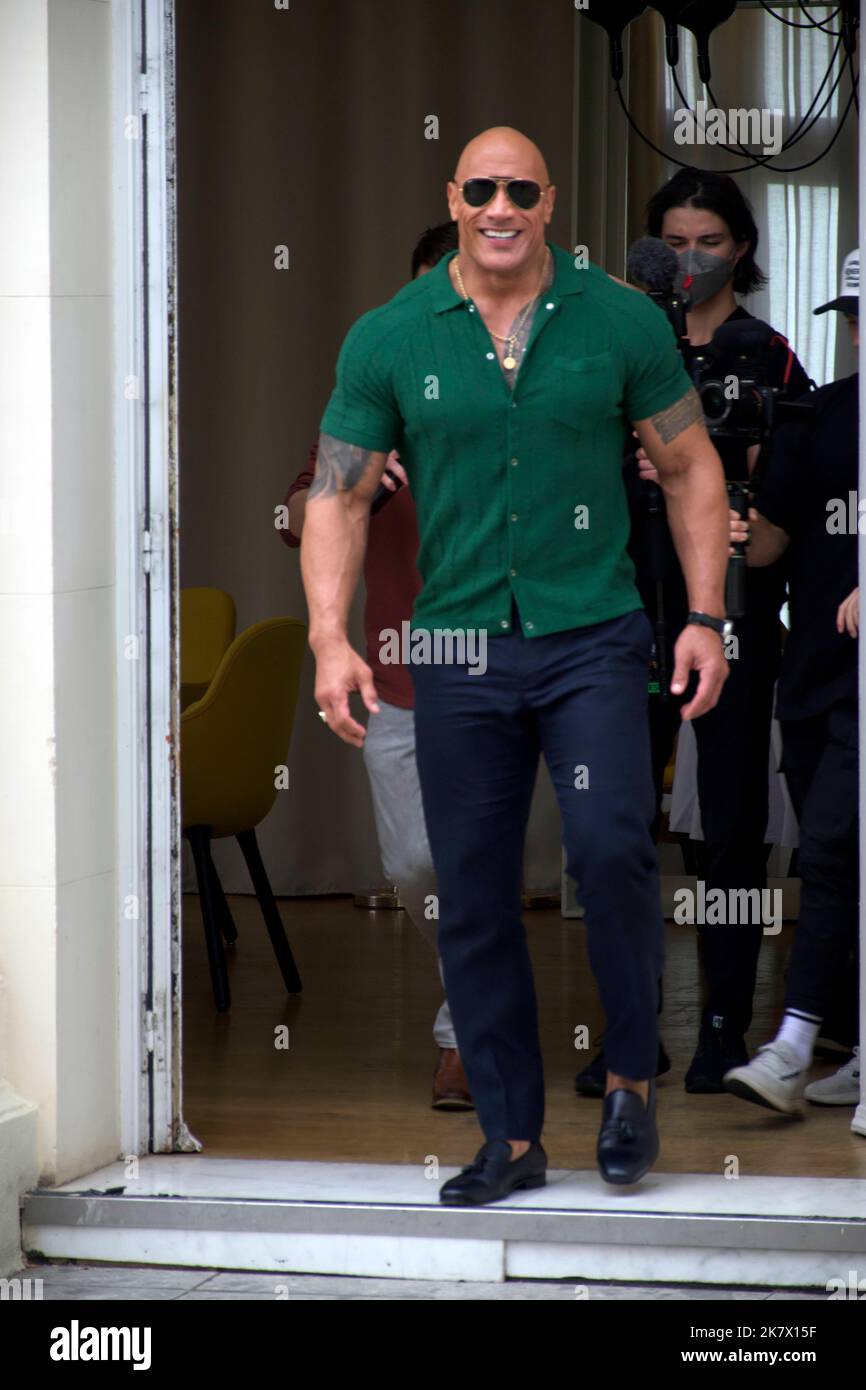 Madrid, Spain. 19th Oct, 2022. Actor Dwayne Johnson poses during the ...