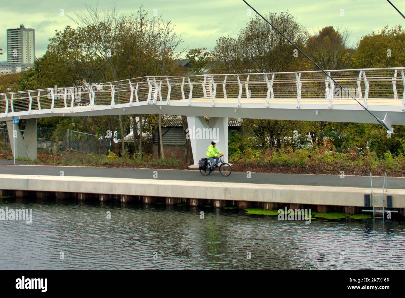 Glasgow, Scotland, UK 19th October, 2022 New bridge linking Edinburgh ...