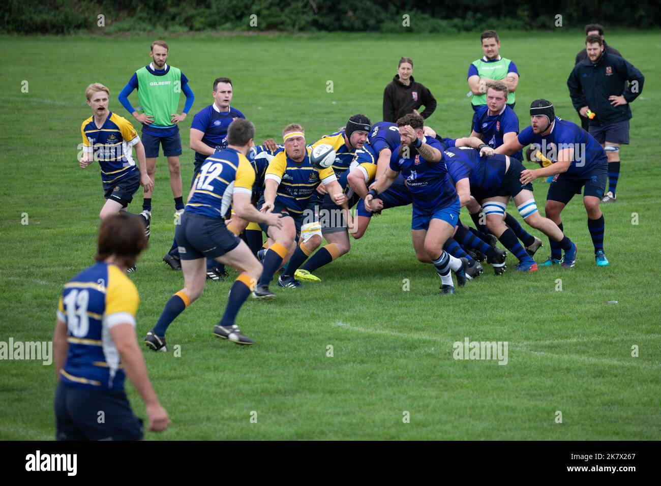 rugby game, rugby ball, team sport Stock Photo - Alamy