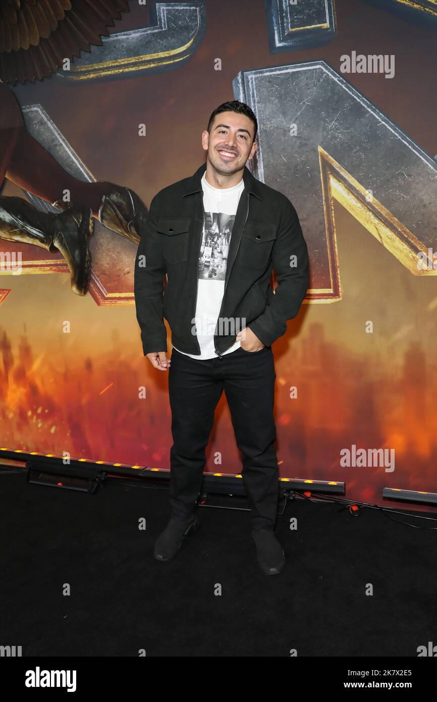 October 19, 2022: JONO CASTANO attends the Sydney Premiere of 'Black ...