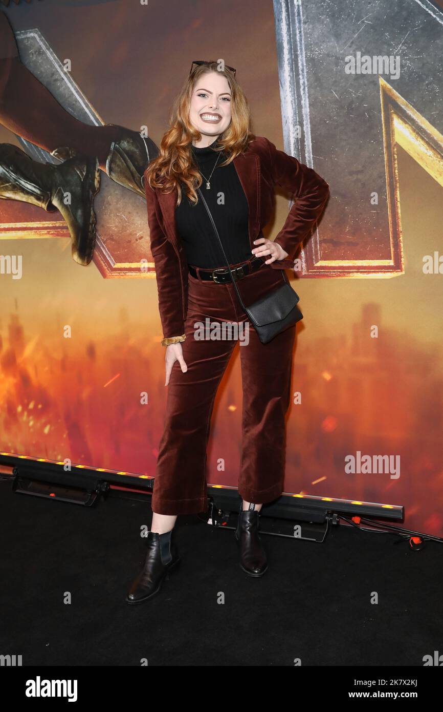 October 19, 2022: LAURA GILBERT attends the Sydney Premiere of 'Black ...