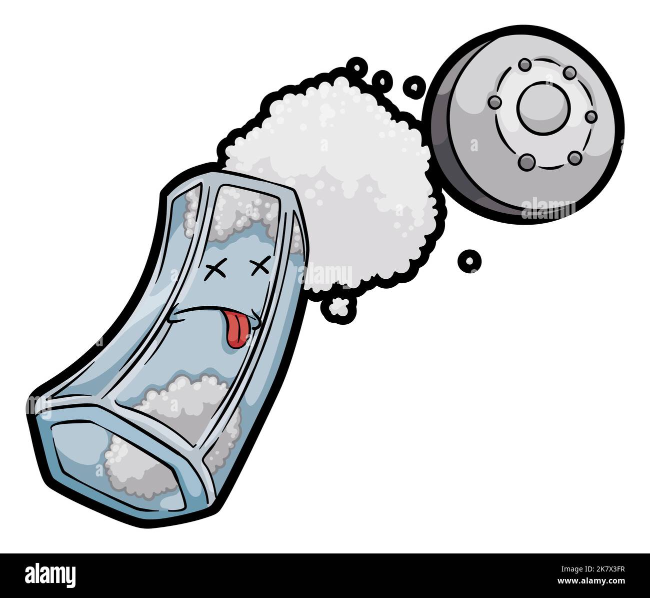 Spilled salt shaker Stock Vector Images - Alamy