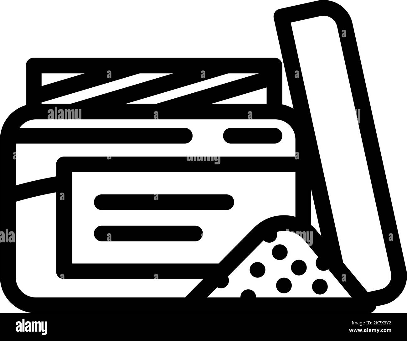 scrub salt line icon vector illustration Stock Vector Image & Art - Alamy