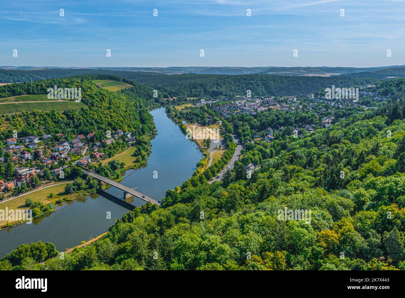The romantic town of Wertheim on Main from above Stock Photo - Alamy