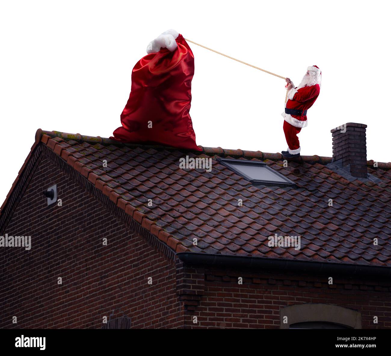 Santa claus ready to deliver presents for christmas Stock Photo - Alamy
