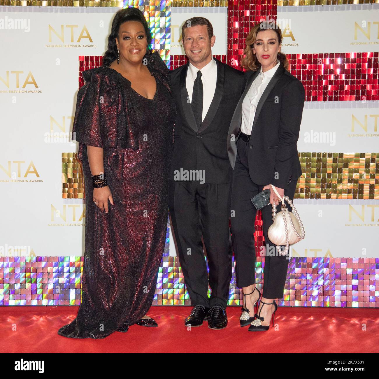 London, UK. Alison Hammond, Dermot O'Leary and Dee Koppang at the ...