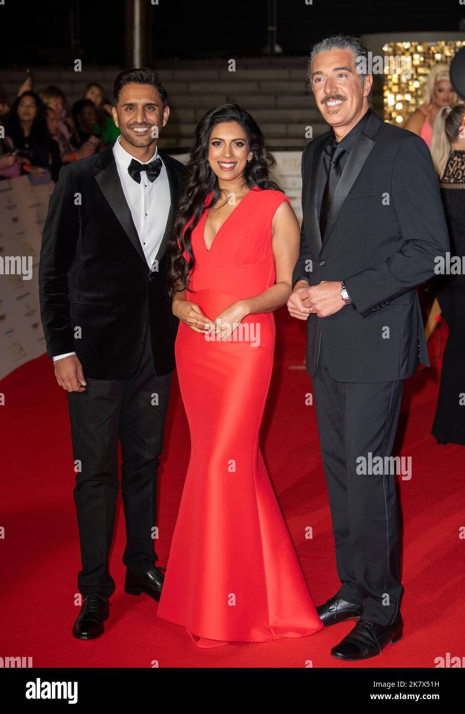 London, UK. Chigs Parmar, Crystelle Pereira and Giuseppe Dell'anno at ...