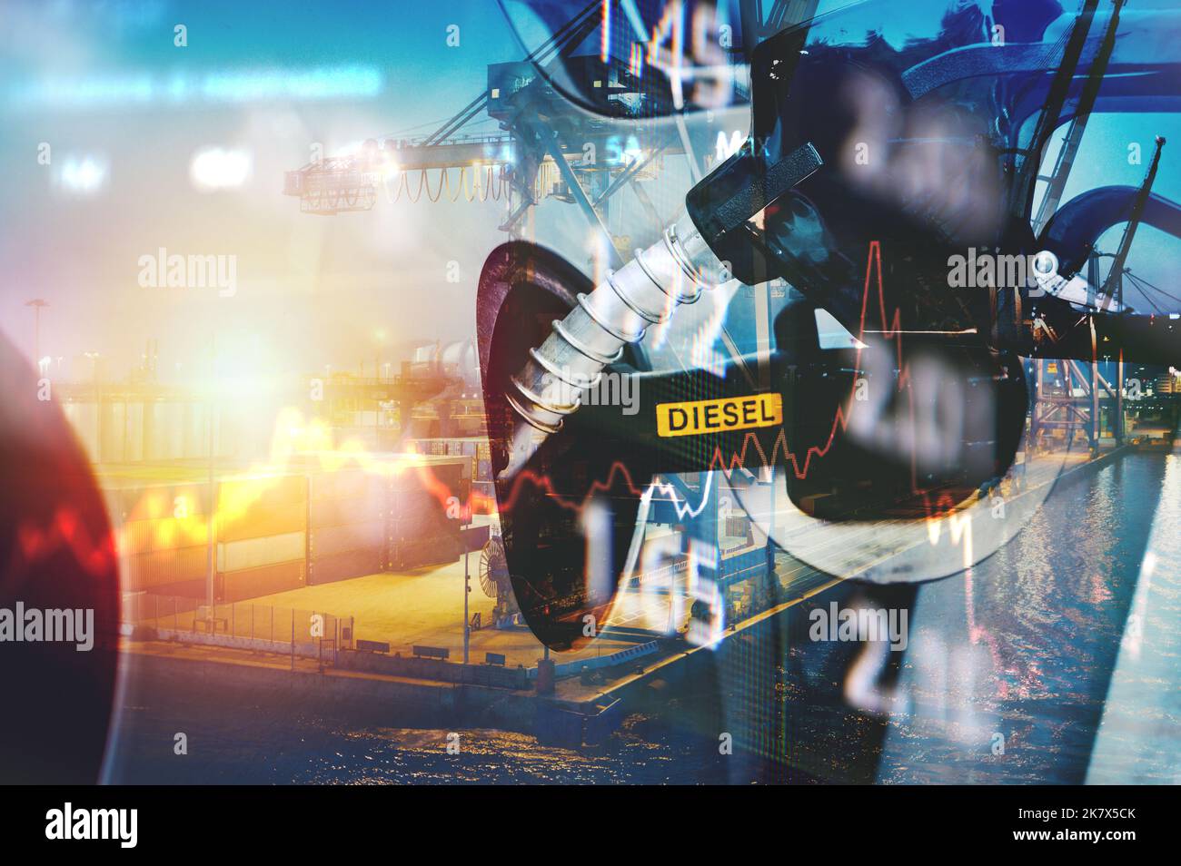 Graph with increasing of the fuel price Stock Photo - Alamy