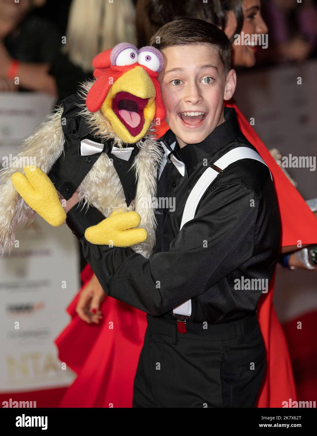 London, UK. Jamie Leahey at the National Television Awards 2022 at OVO ...