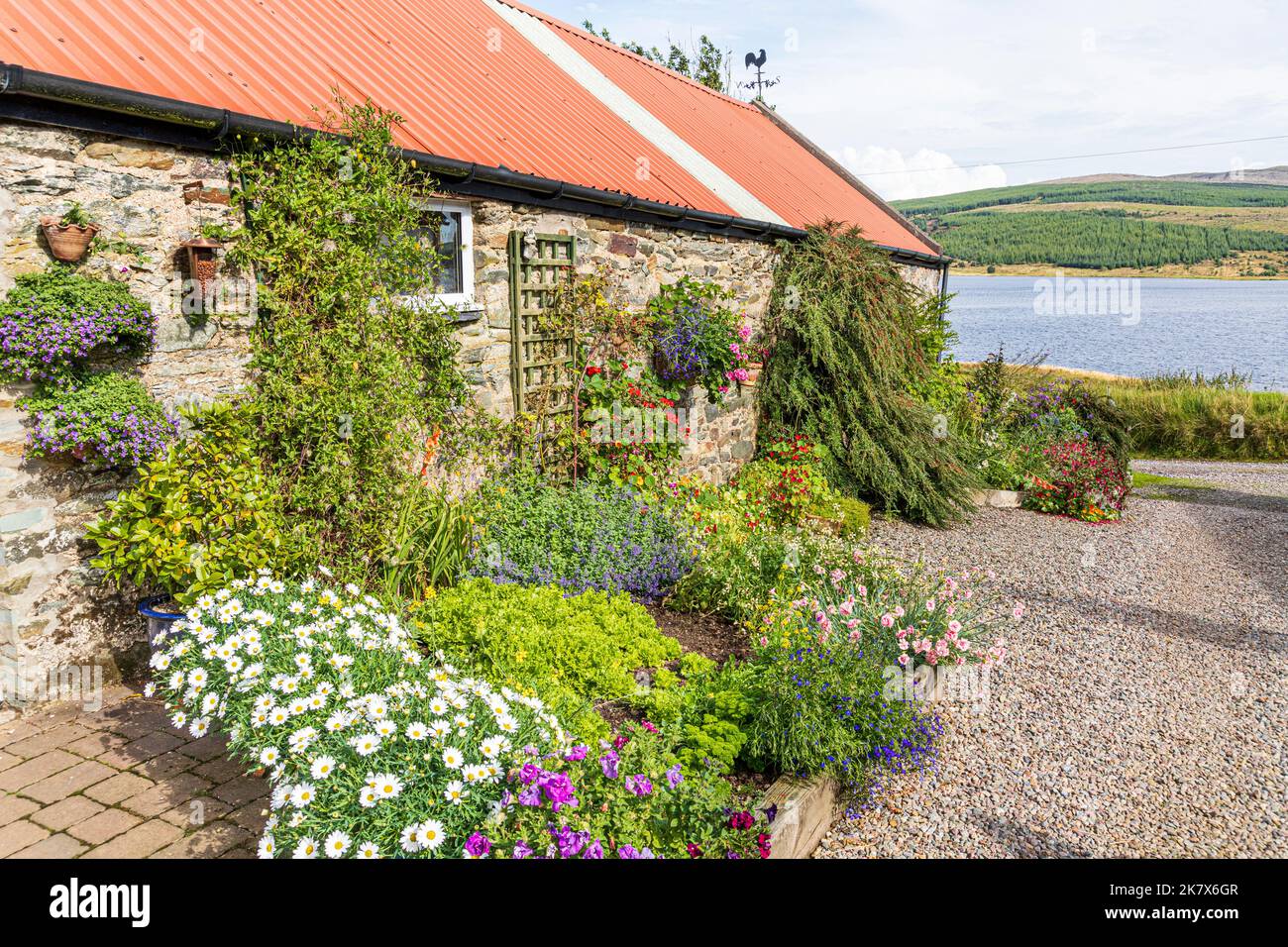 Corrylach Farm at the northern end of Lussa Loch on the Kintyre ...