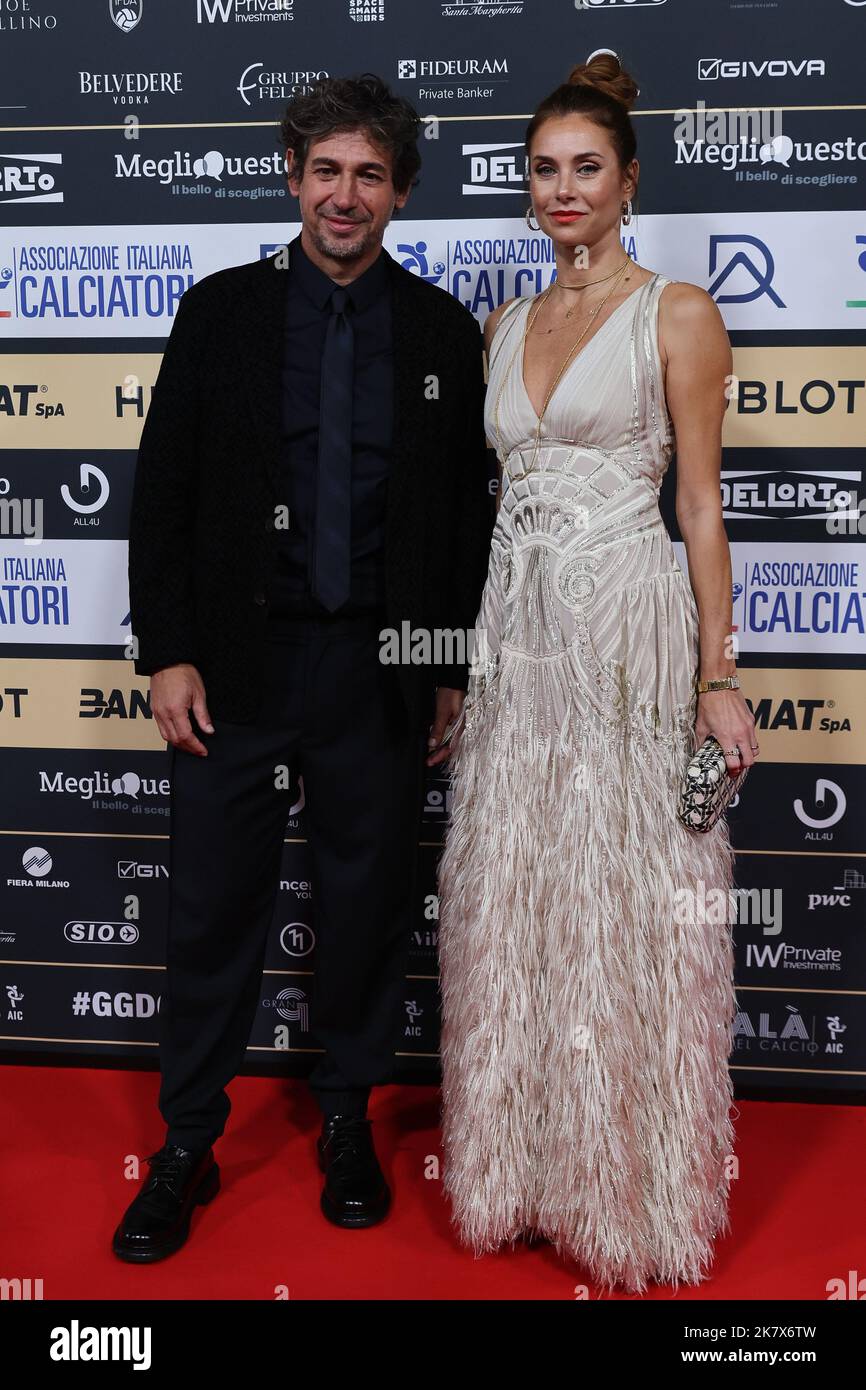 Rho, Italy. 17th Oct, 2022. Demetrio Albertini and his wife Uriana ...