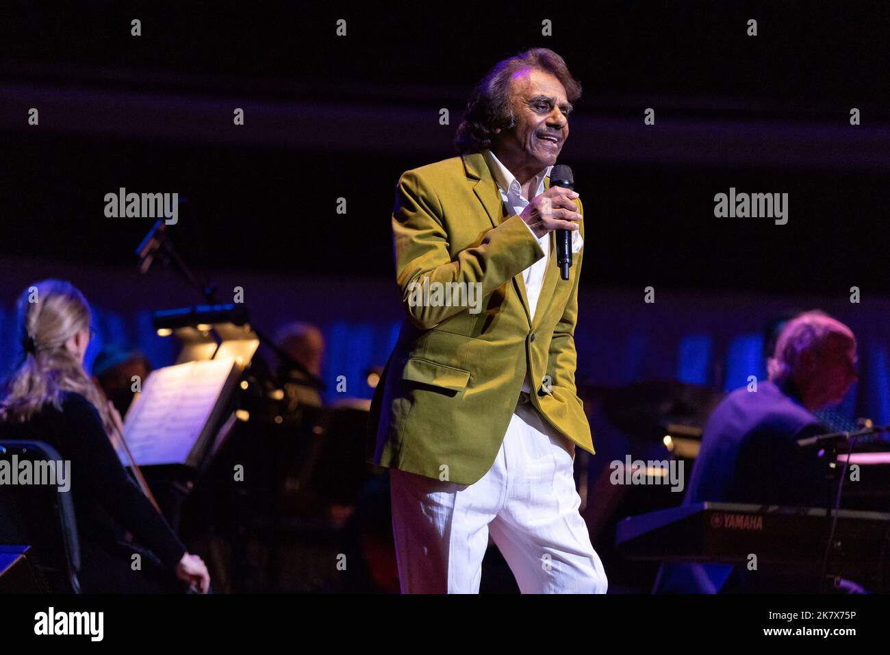 October 15, 2022, Carmel, Indiana, USA: Johnny Mathis brings his Voice ...