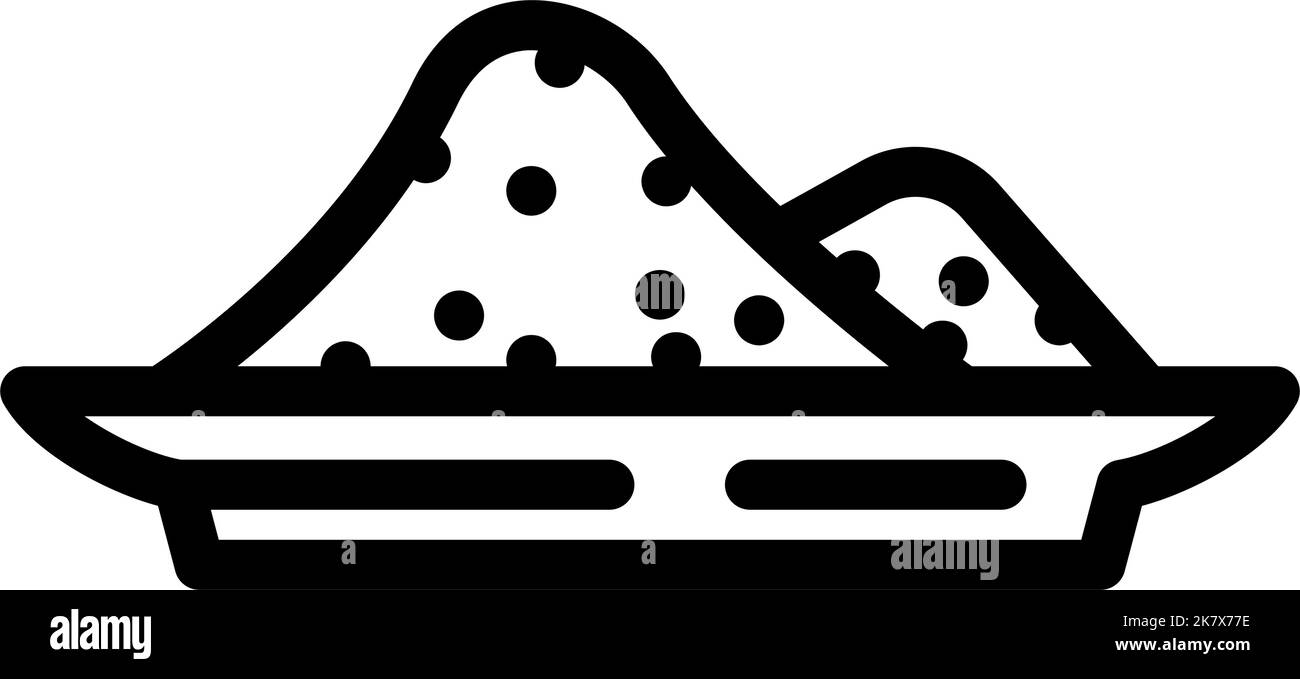 smoked salt line icon vector illustration Stock Vector Image & Art - Alamy