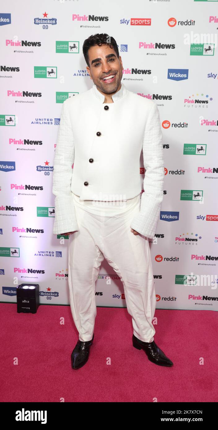 Dr Ranj Singh attending the PinkNews Awards at Church House Westminster ...