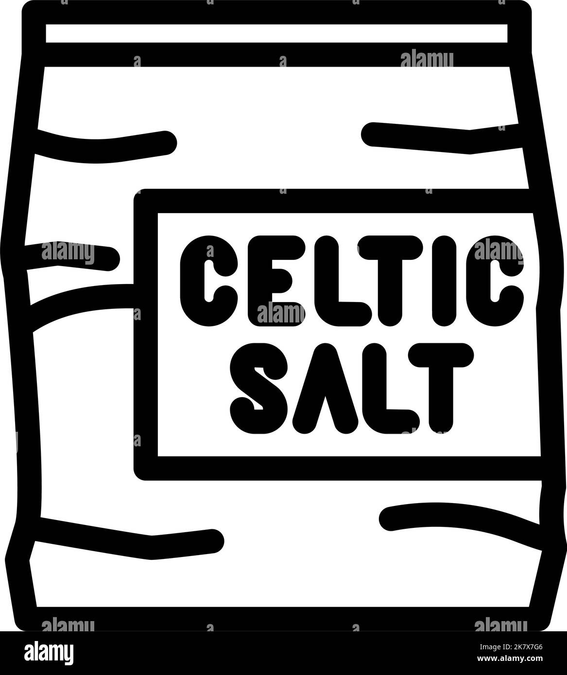 celtic sea salt line icon vector illustration Stock Vector Image & Art ...