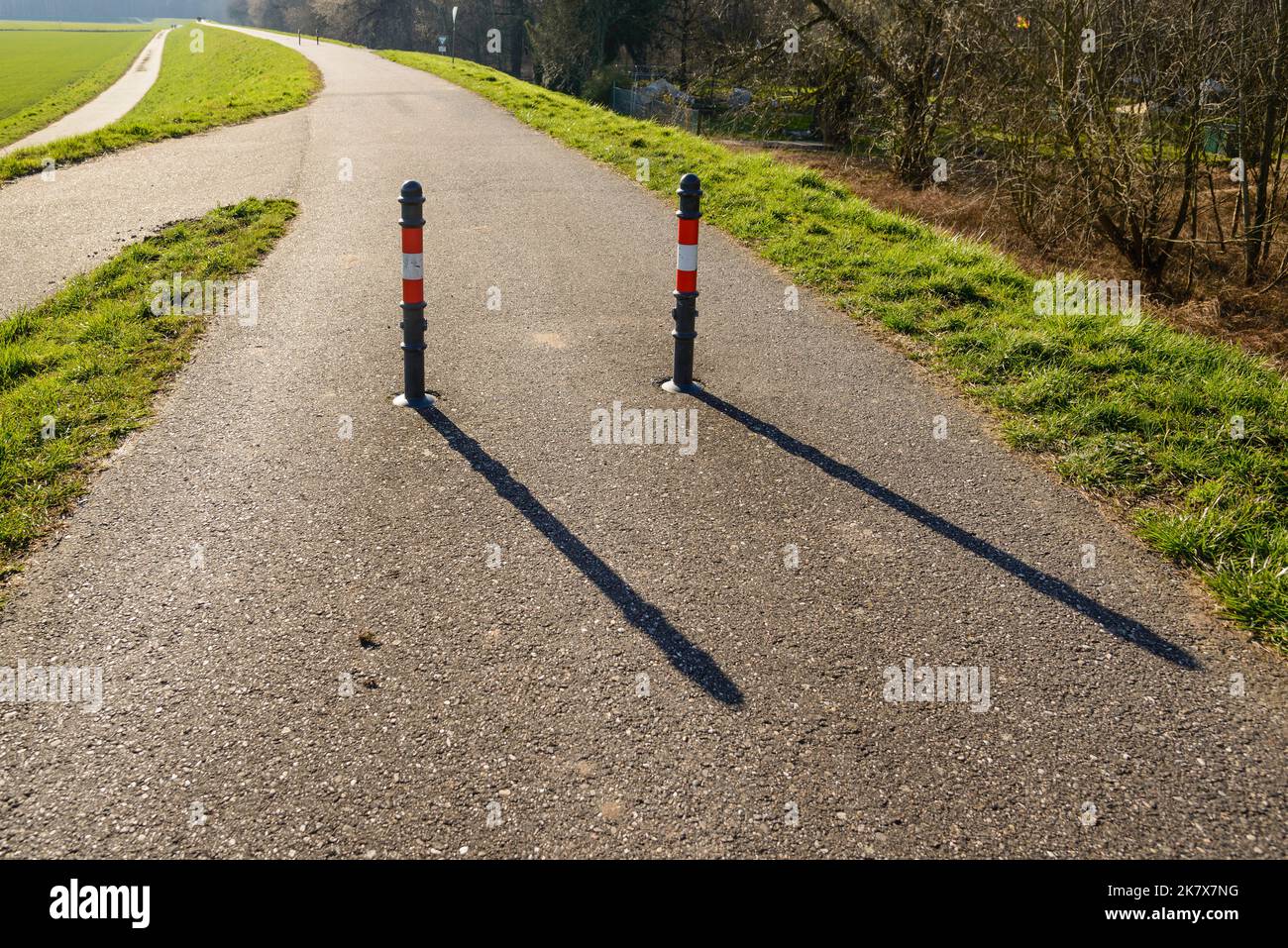 Path with barrier Stock Photo - Alamy