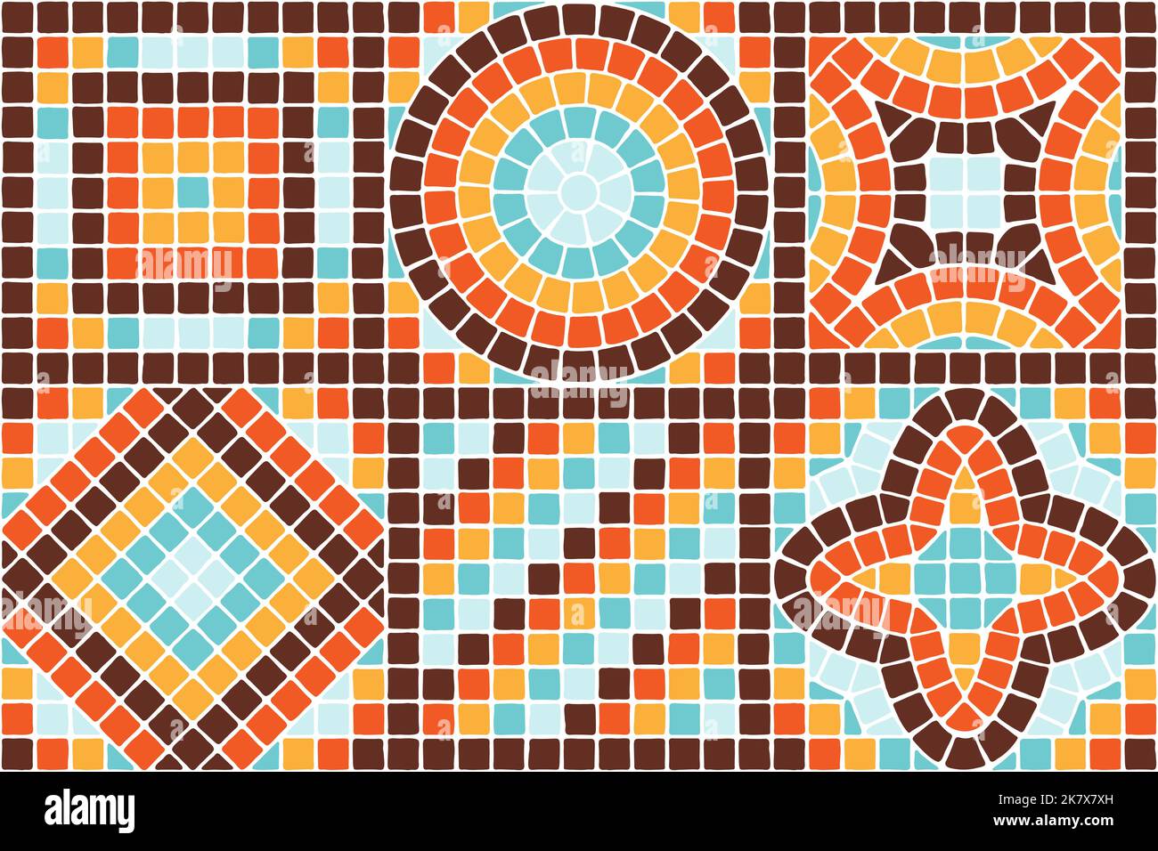 Historic byzantine mosaic Stock Vector Images - Alamy