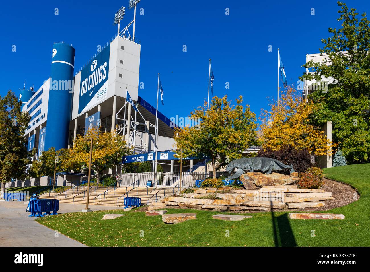 Provo, UT - October 14, 2022: LaVell Edwards Stadium on the campus of ...