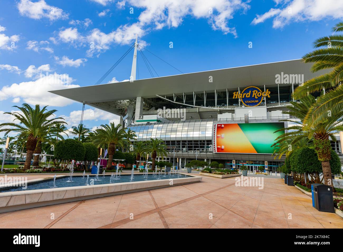Miami Gardens, FL - October 7, 2022: Hard Rock Stadium is the home for ...