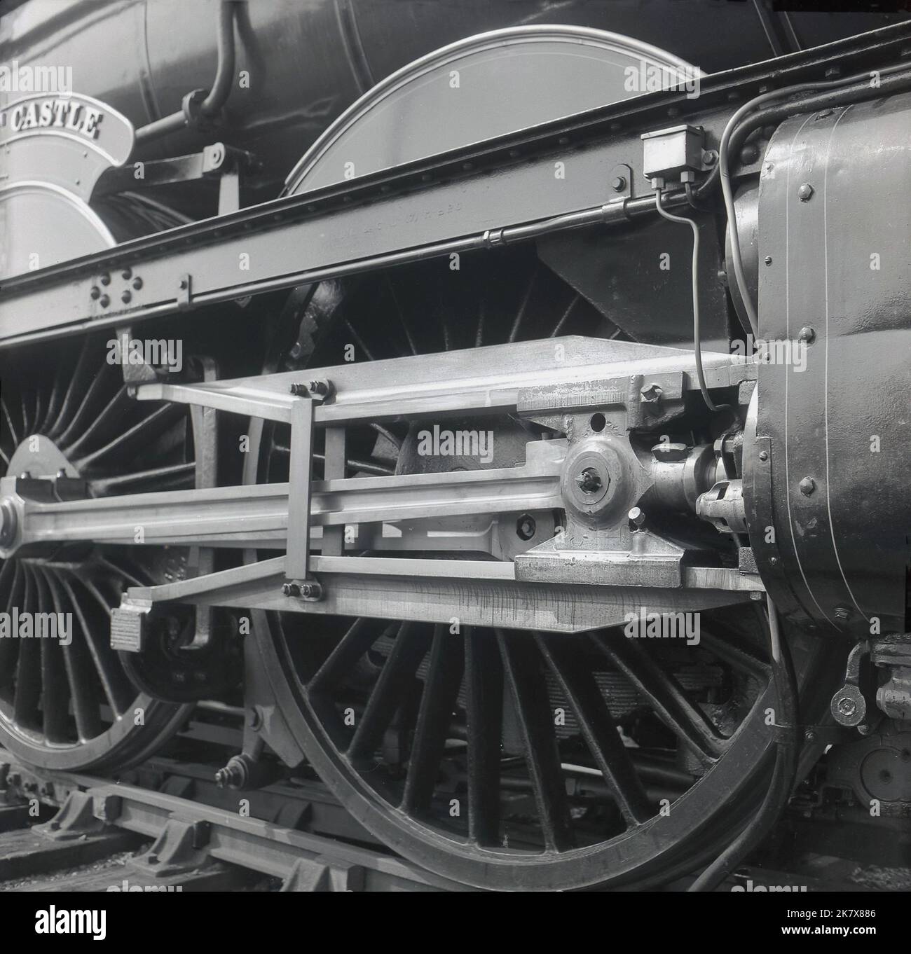 1970, historical, steam lococmotive, ??? castle Stock Photo - Alamy