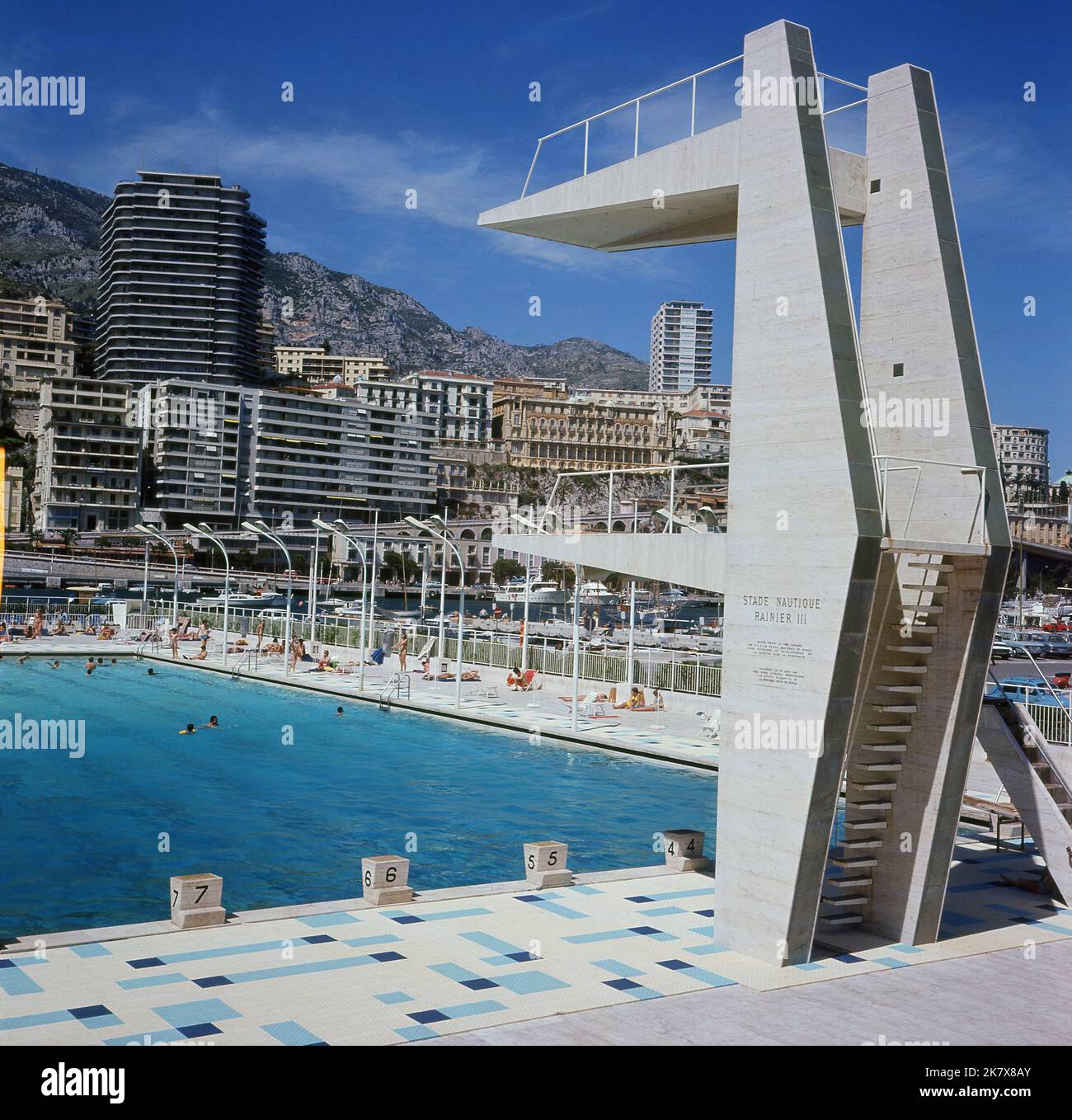 1964, historical, a view from this era of the State Nautique Rainier ...