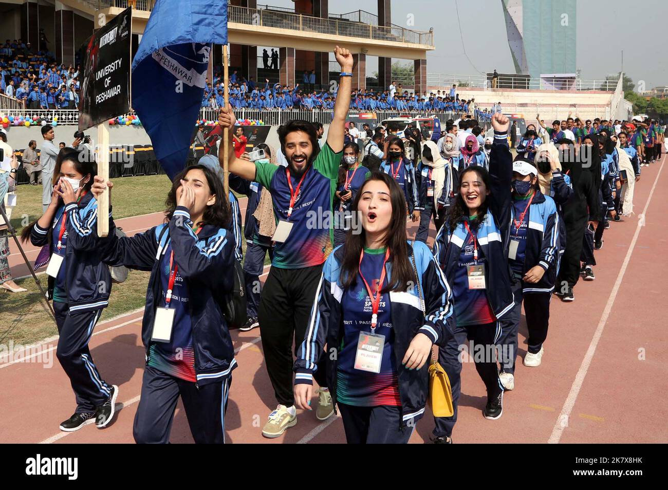 View of opening ceremony of Inter-University Khyber Pakhtunkhwa Games ...