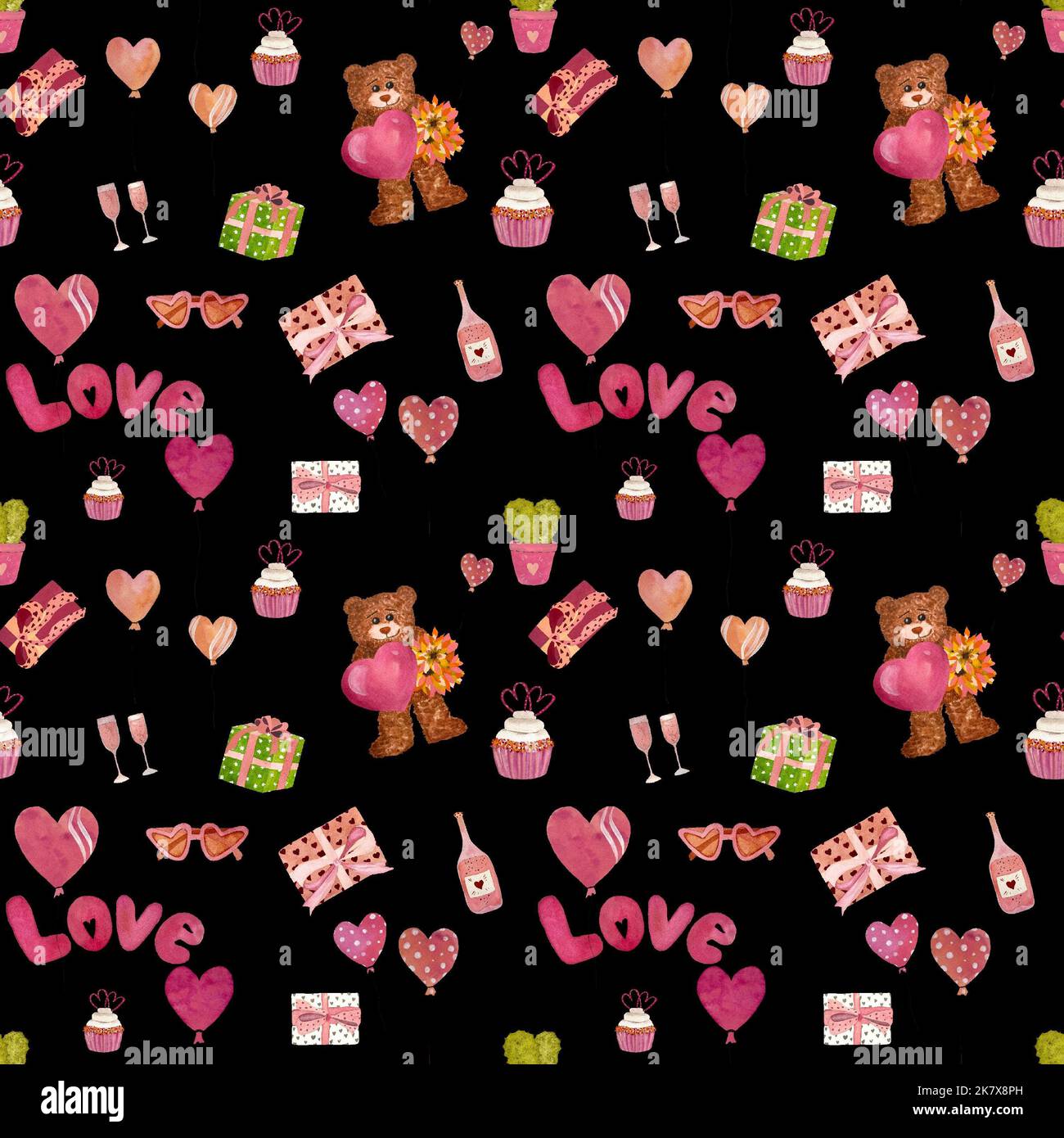 Black pattern hi-res stock photography and images - Alamy