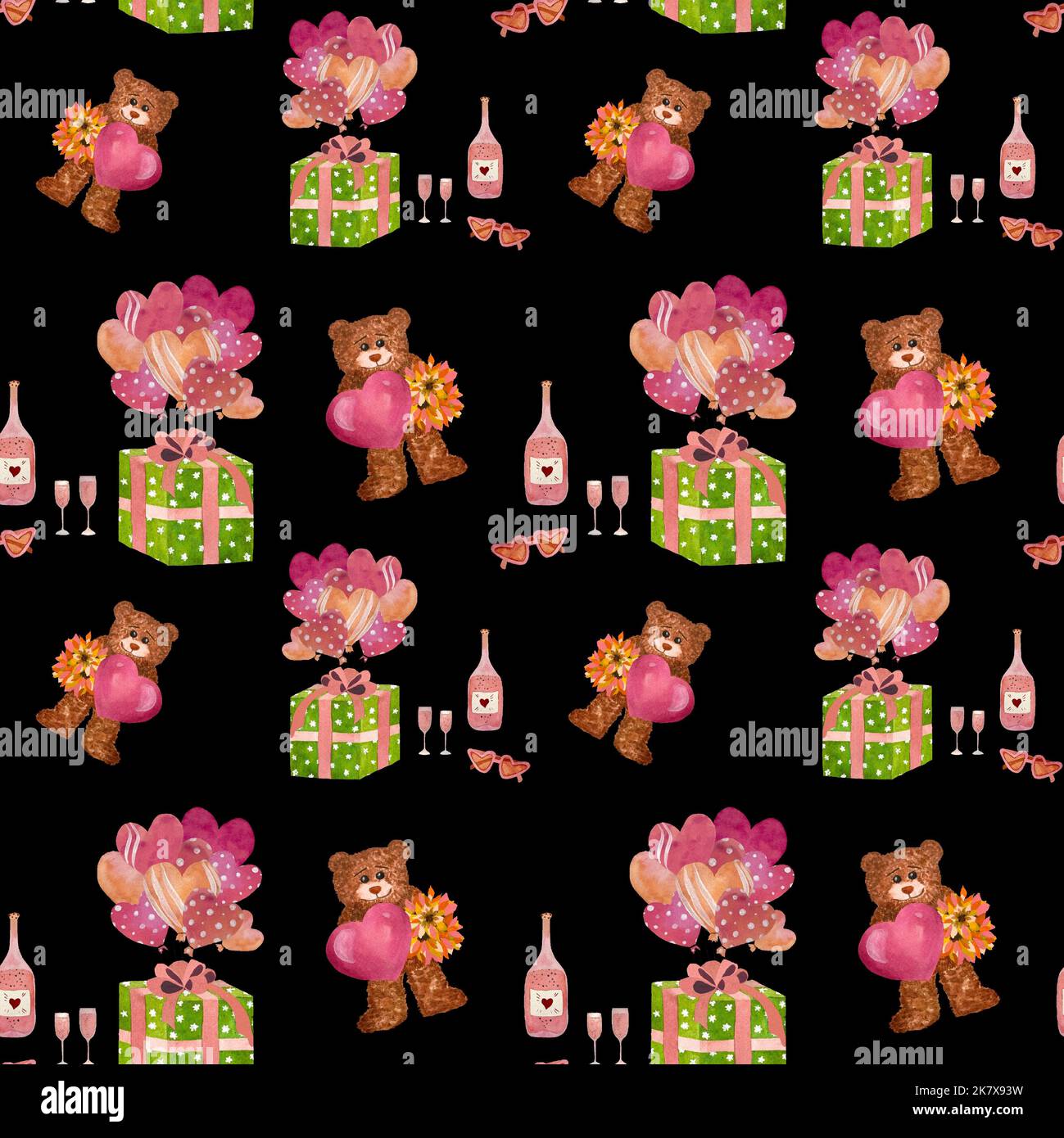 Hand drawn black bear set hi-res stock photography and images - Alamy