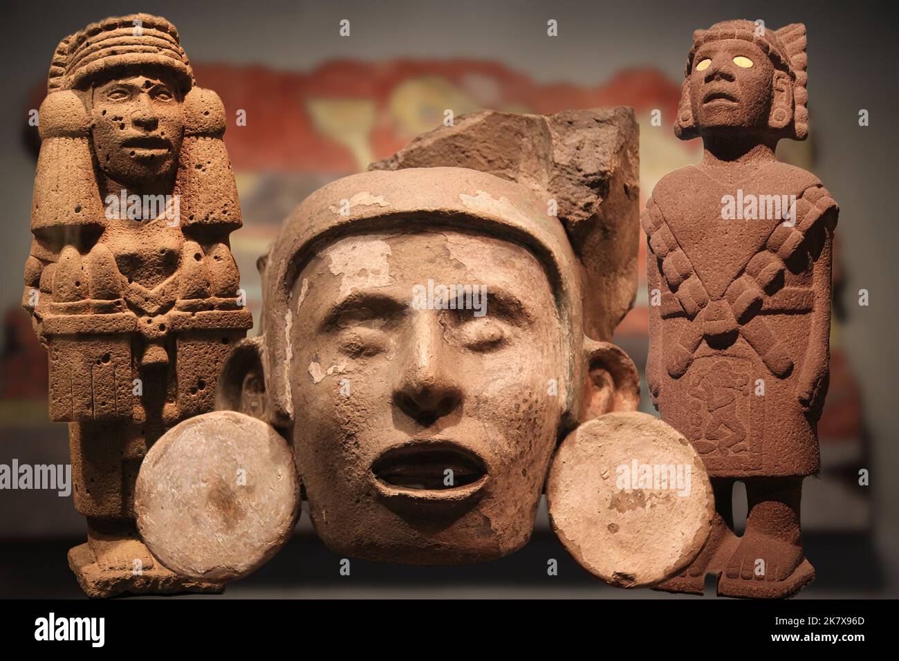 Aztec Art - Beautiful Aztec Stone Figurines Stock Photo - Alamy