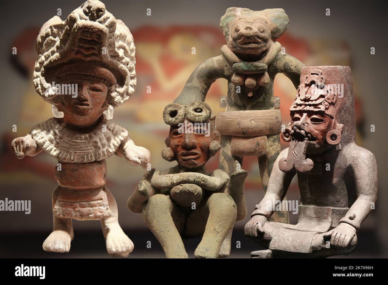 Aztec Art - Beautiful Aztec Stone Figurines Stock Photo - Alamy