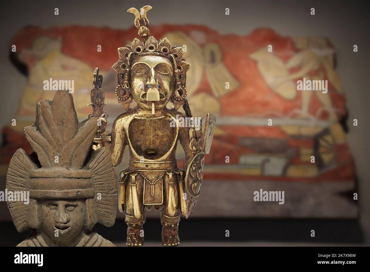 Figurines of Aztec Warriors Stock Photo - Alamy