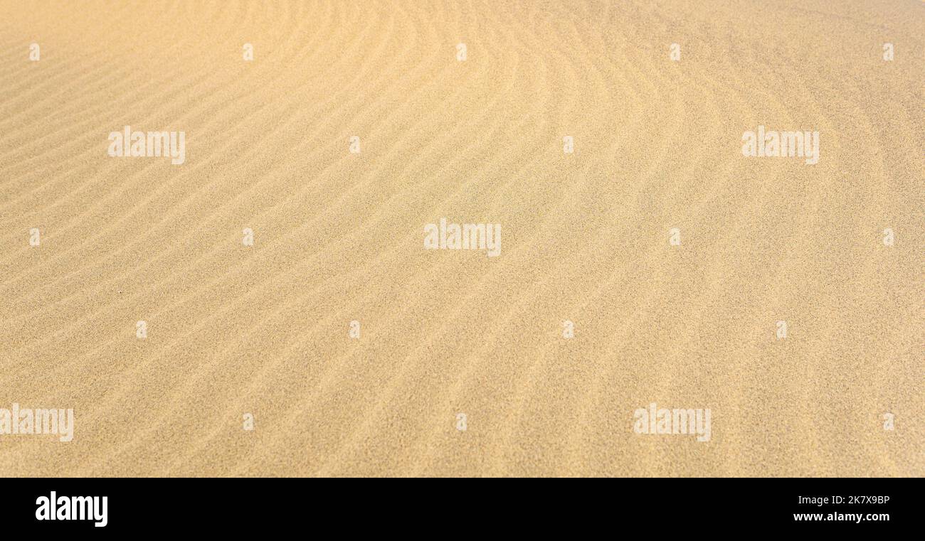 natural background, sandy desert surface with wind ripples Stock Photo ...