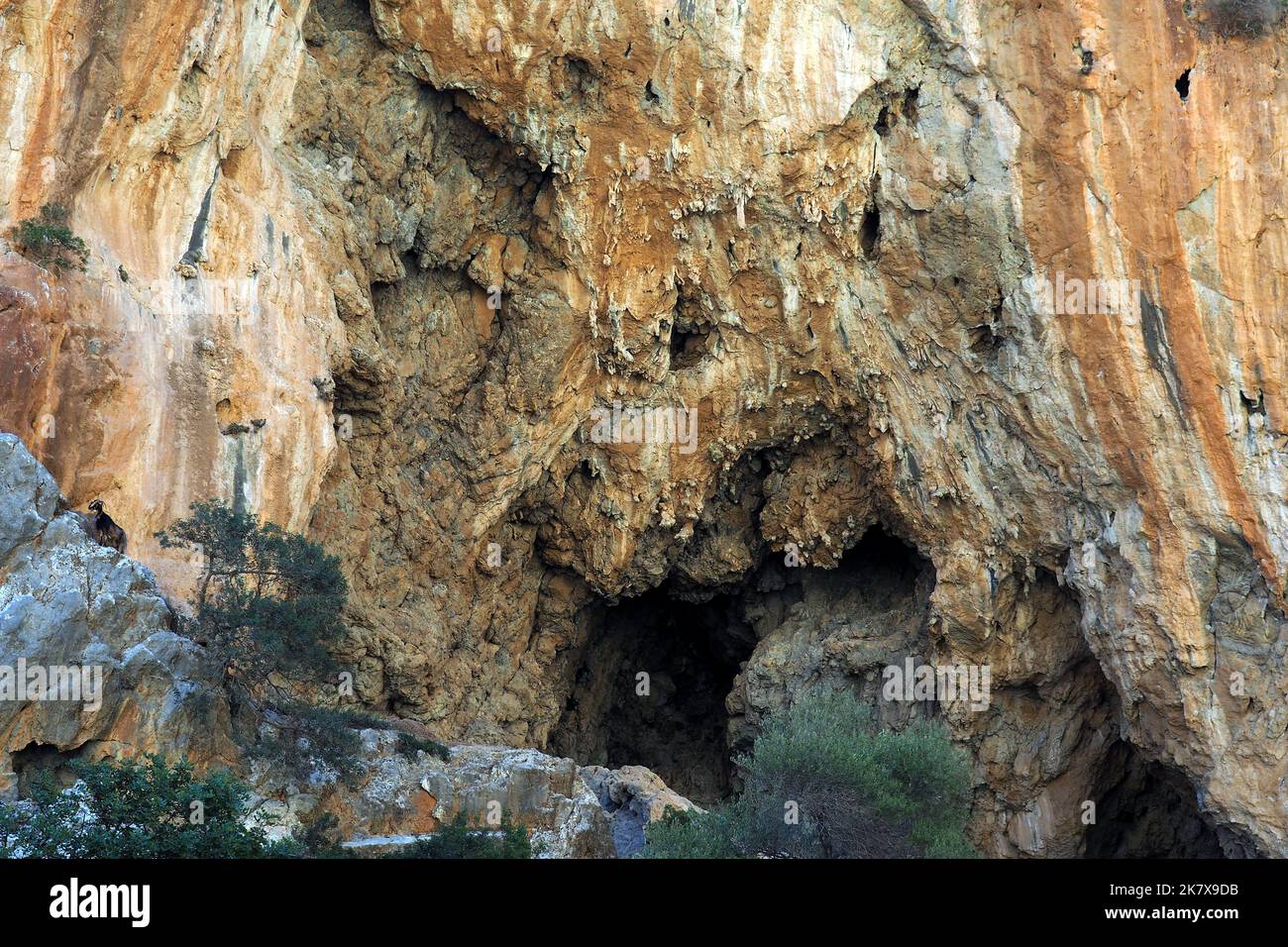 cave, Agiofarango gorge, Crete, Greece, Europe Stock Photo - Alamy
