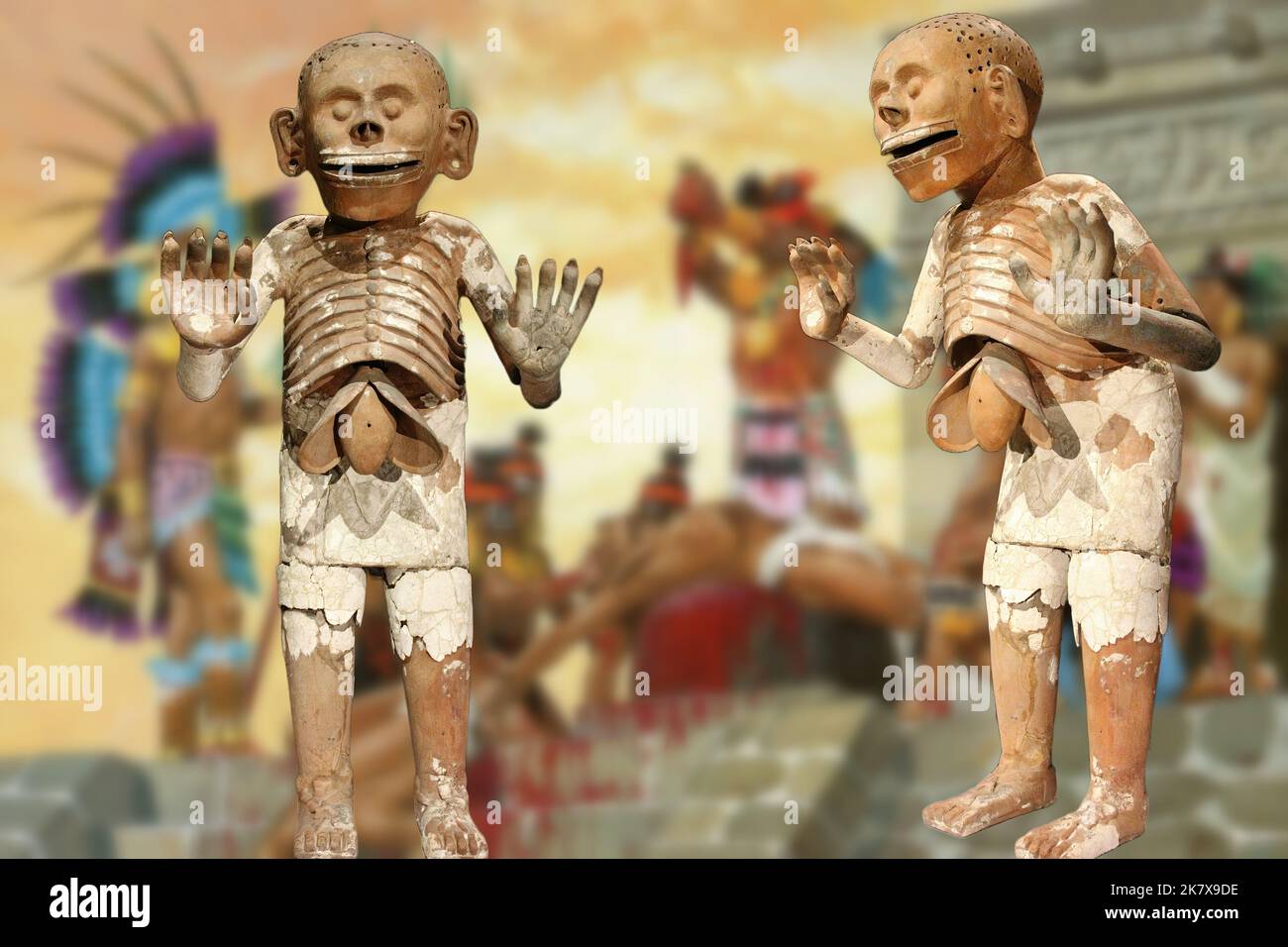 Mictlanteculhtli (lord of Mictlan), according to Aztec mythology, was ...